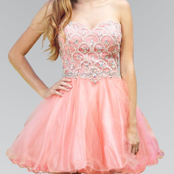 GLS Collective | Dresses | New Short Sleeveless Strapless Tulle Dress ...